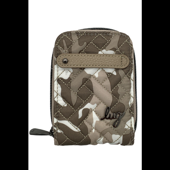 lug | Bags | Lug Rfid Quilted Wallet With Charm Bar Flurry Camo Taupe ...
